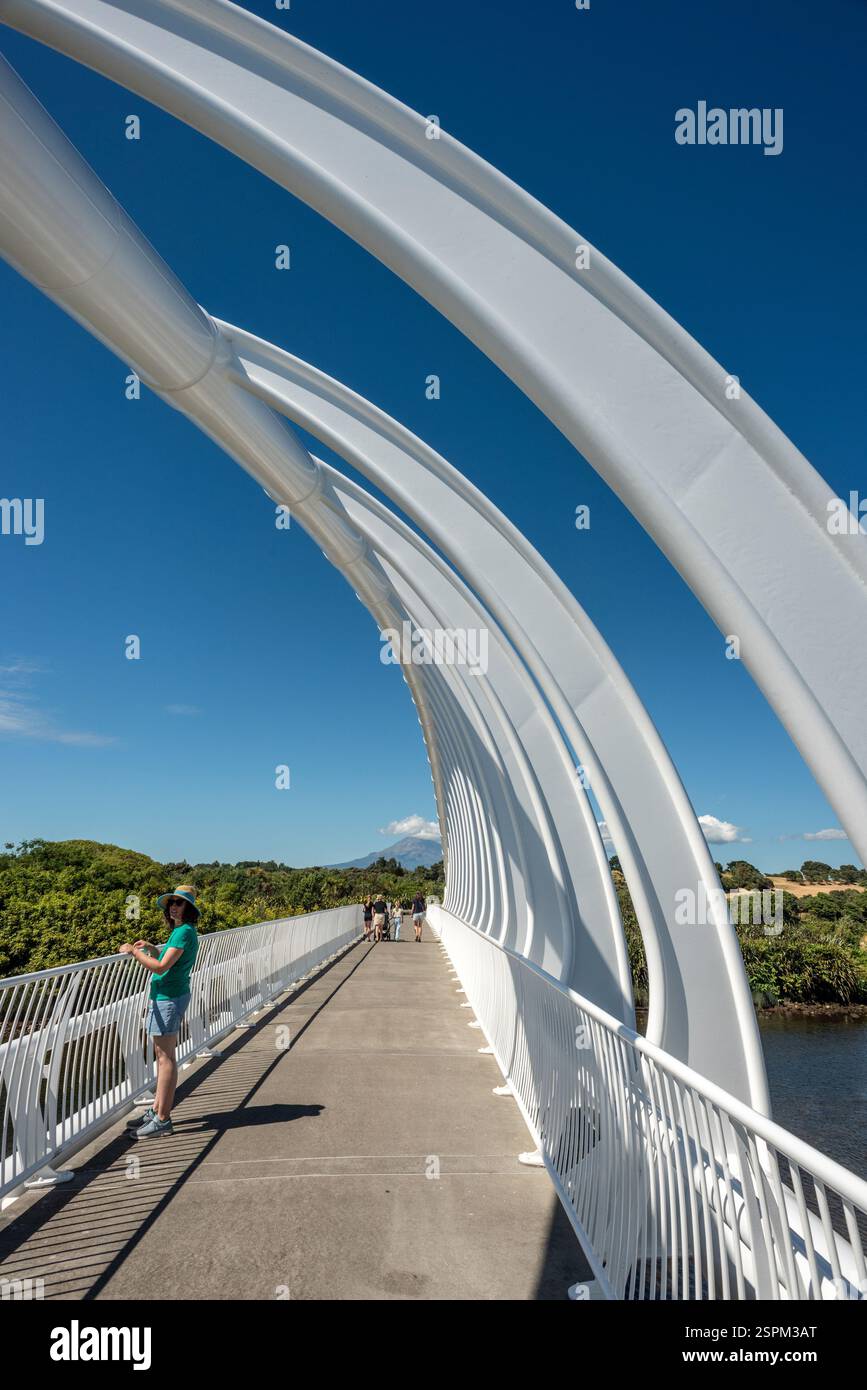 New Plymouth, January 21st 2025: Te Rewa Rewa Bridge Stock Photo - Alamy