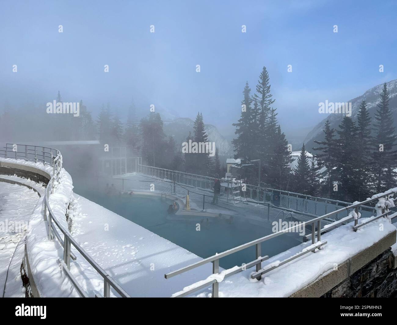 Banff's Upper Springs Hot Pool Stock Photo - Alamy