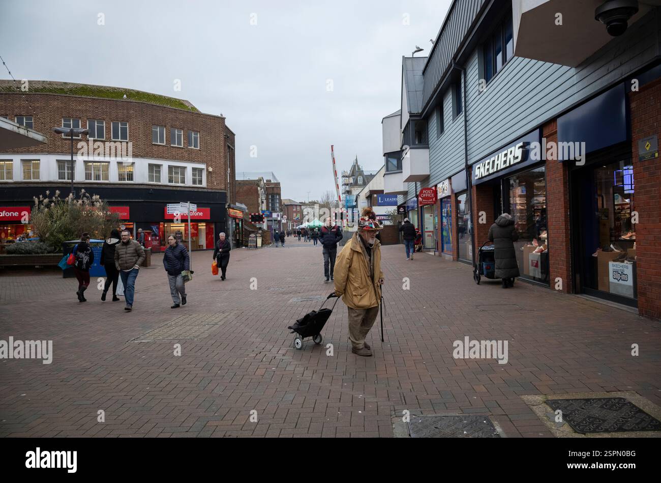 Poole high street in Dorset, as the high street suffers from shop ...