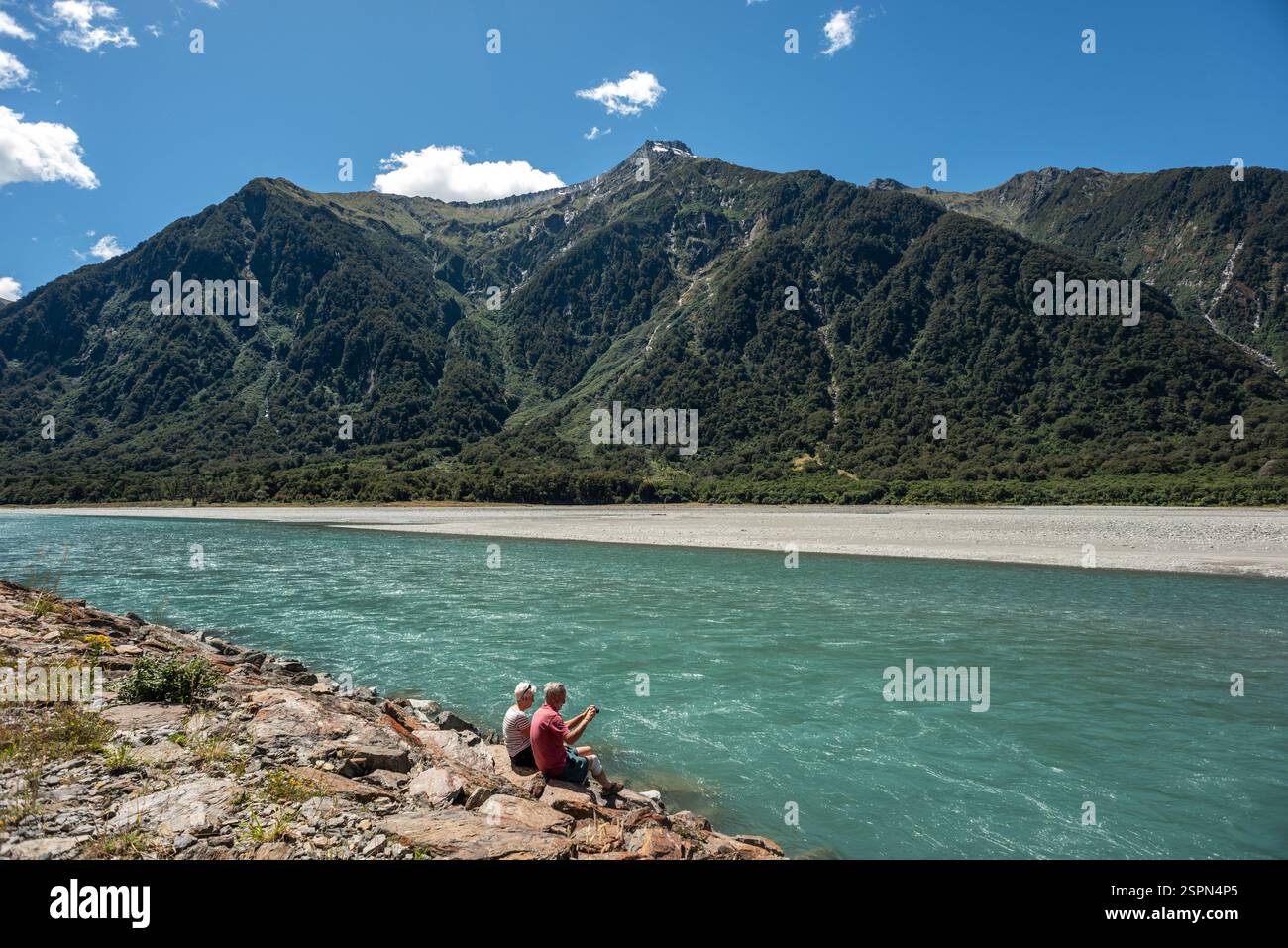 Haast, January 27th 2025: The Haast River Stock Photo - Alamy