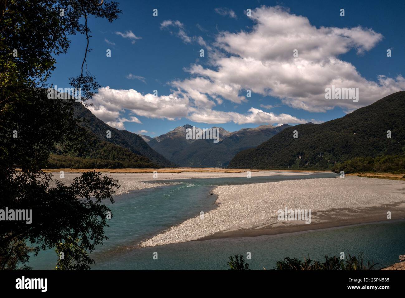 Haast, January 27th 2025: The Haast River Stock Photo - Alamy