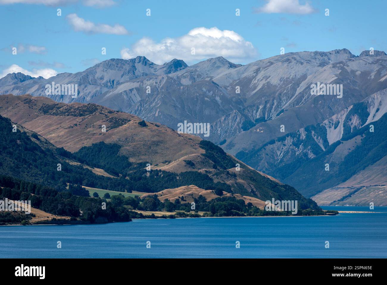 Wanaka, January 28th 2025: The view across Lake Wanaka from the ...