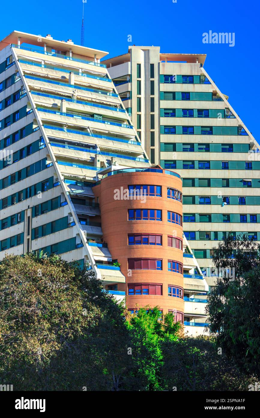 Modern style apartment building Stock Photo - Alamy