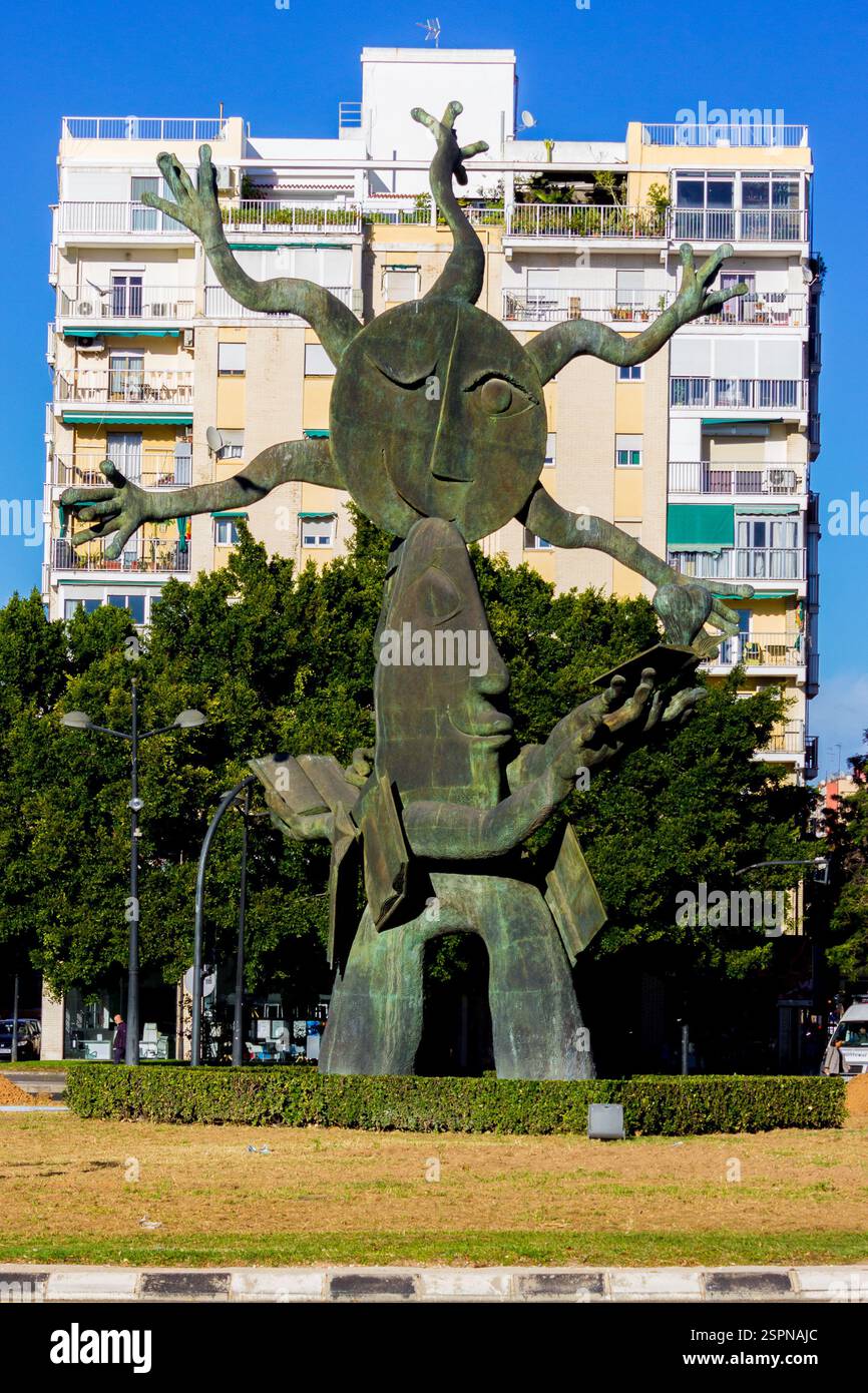 Art Installation in downtown Valencia roundabout Stock Photo - Alamy