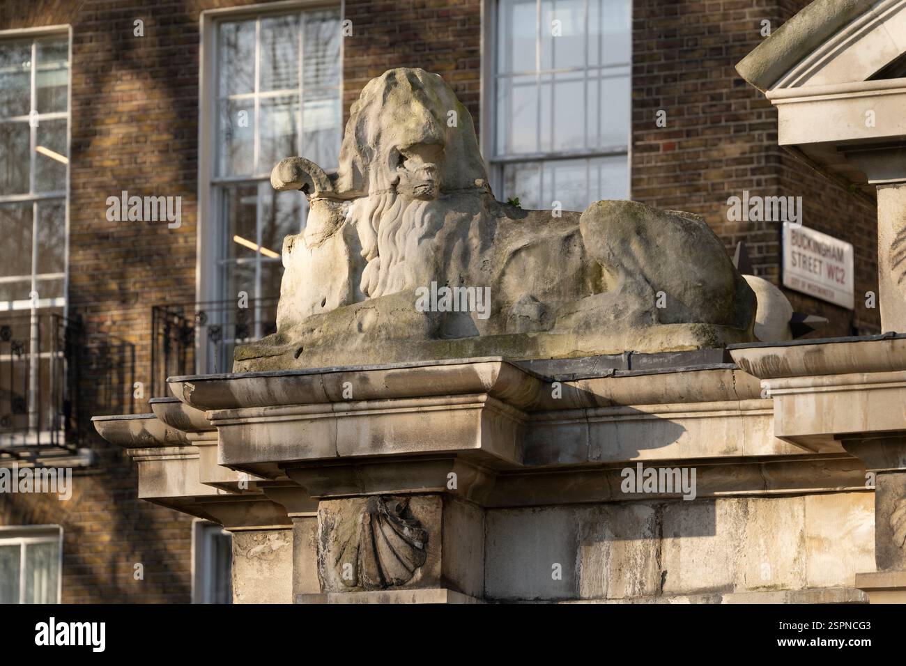 The York Watergate marks the site of the original course of the Thames ...