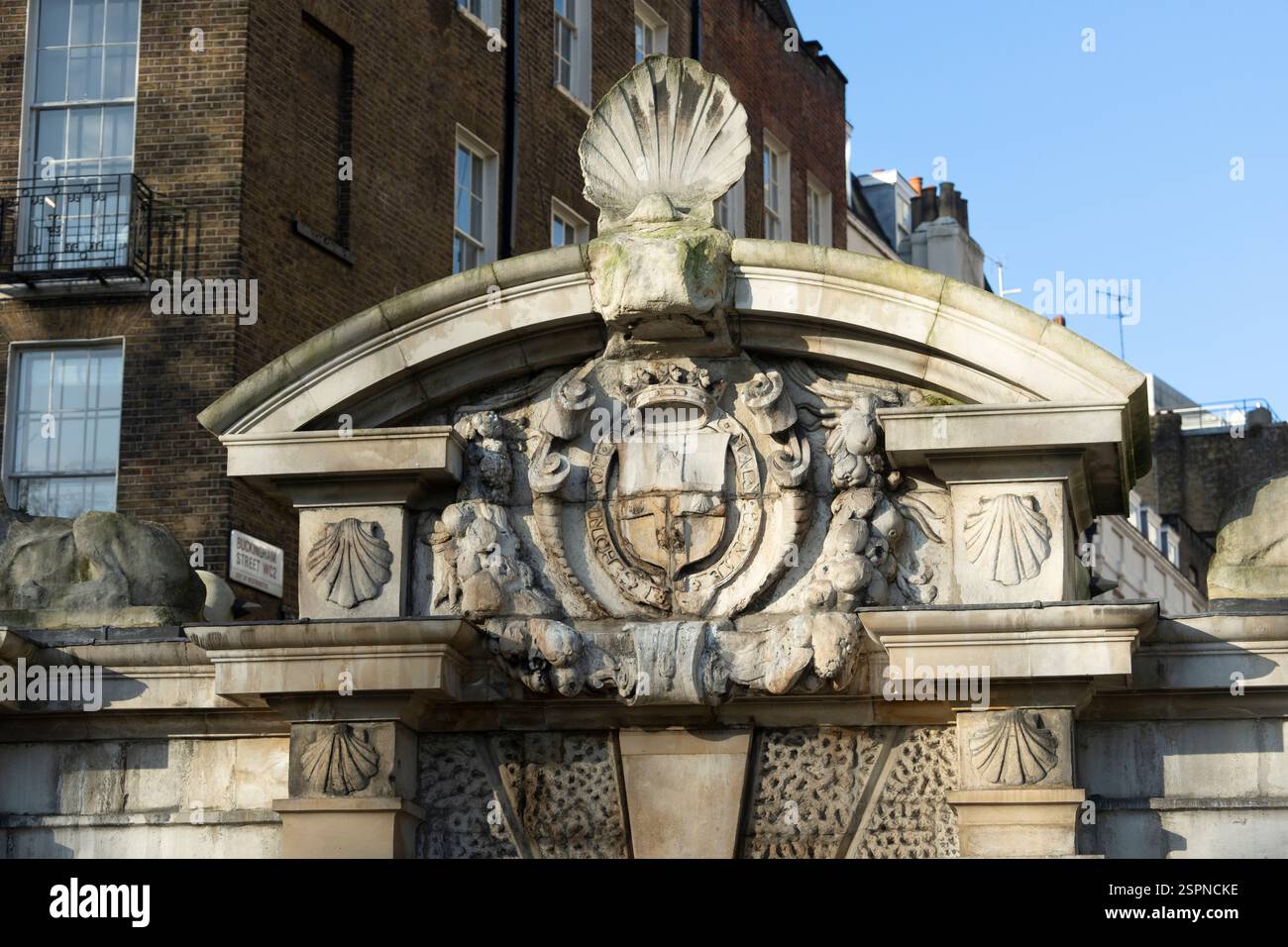 The York Watergate marks the site of the original course of the Thames ...