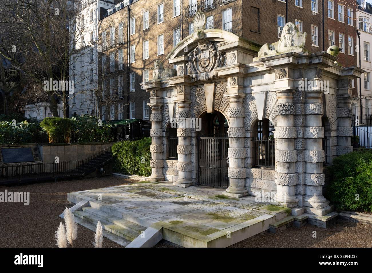 The York Watergate marks the site of the original course of the Thames before the construction ...