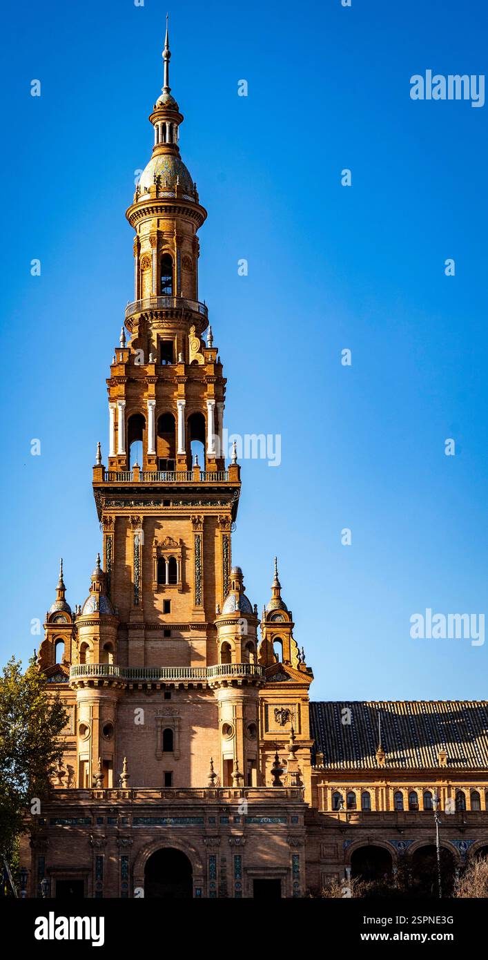 A tall, ornate tower with intricate architectural details, set against ...