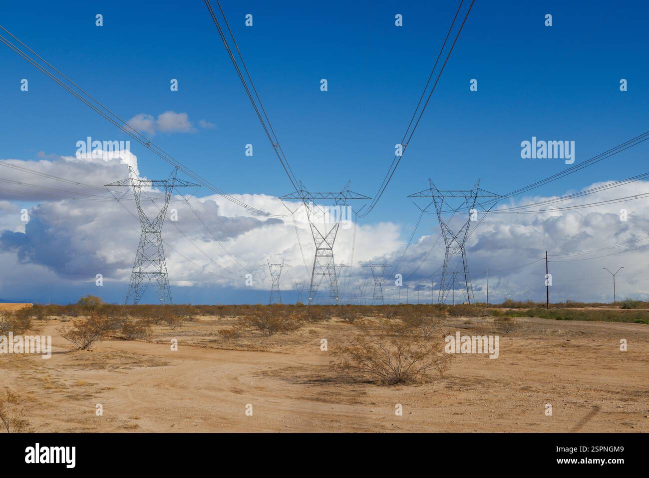 Power lines in remote hi-res stock photography and images - Alamy