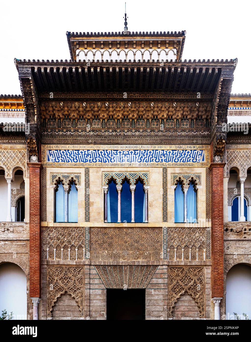 A stunning architectural facade featuring intricate Islamic designs ...
