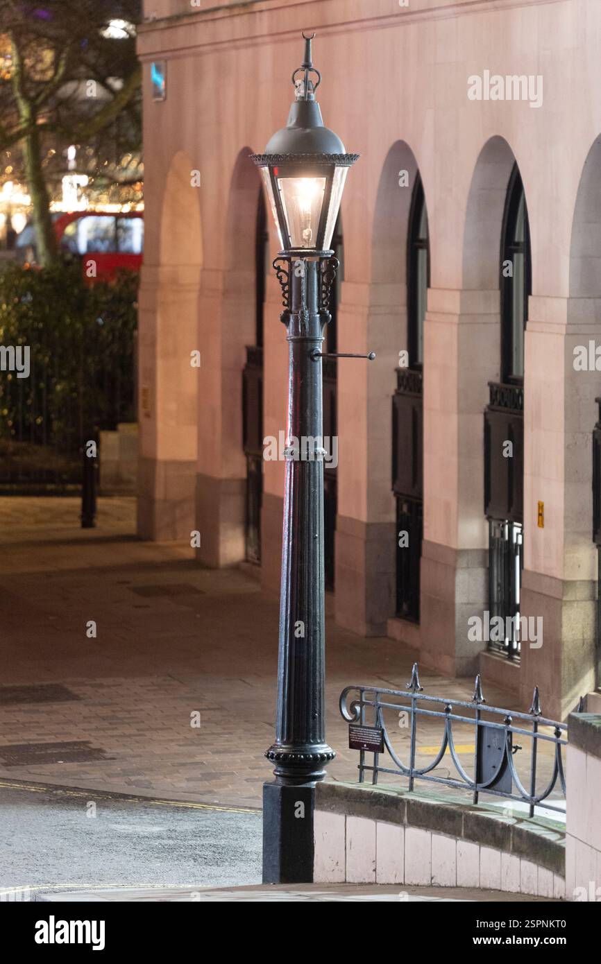 Sewer gas destructor lamp, Carter Lane, London Stock Photo - Alamy