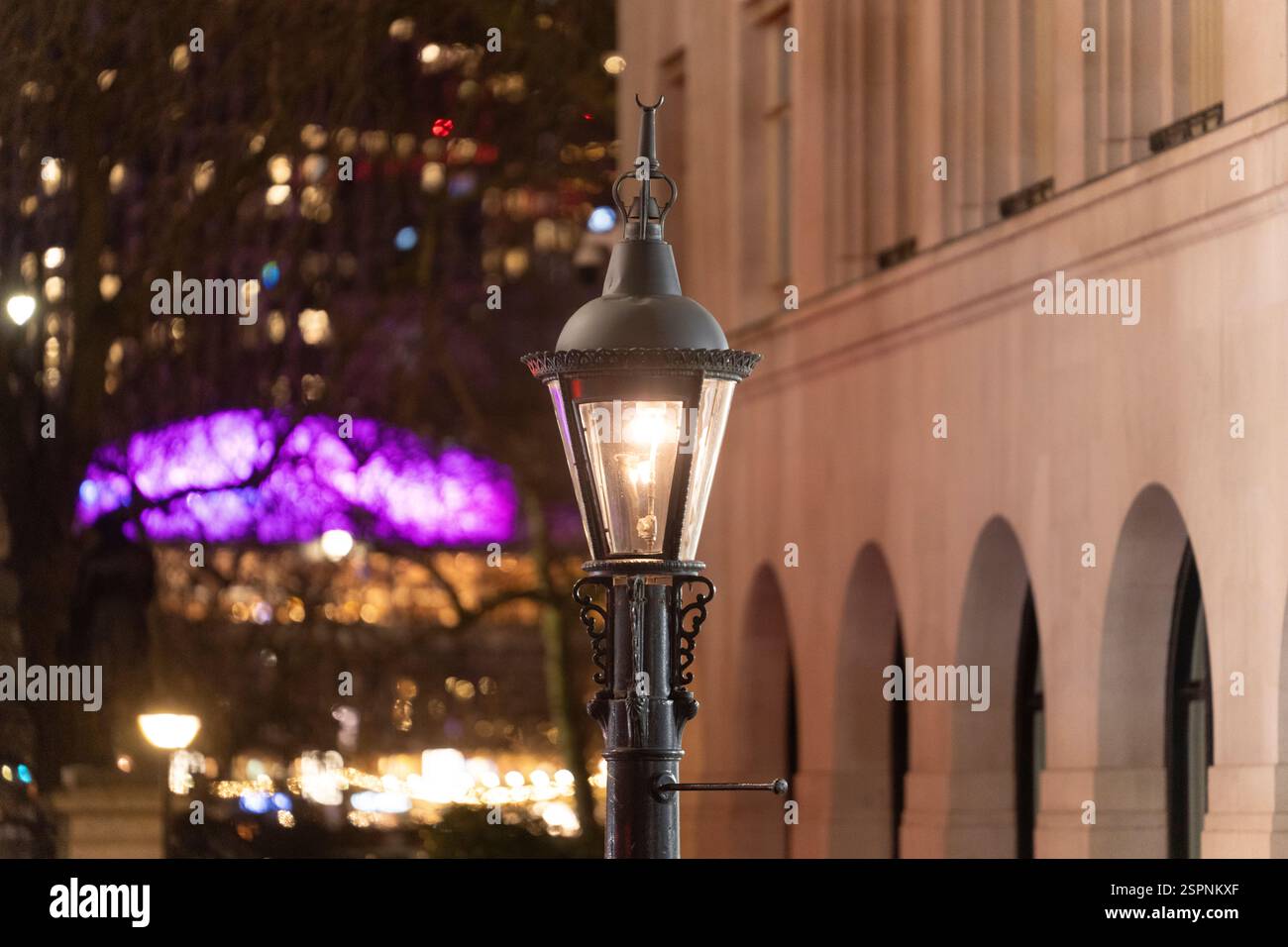 Sewer gas destructor lamp, Carter Lane, London Stock Photo - Alamy