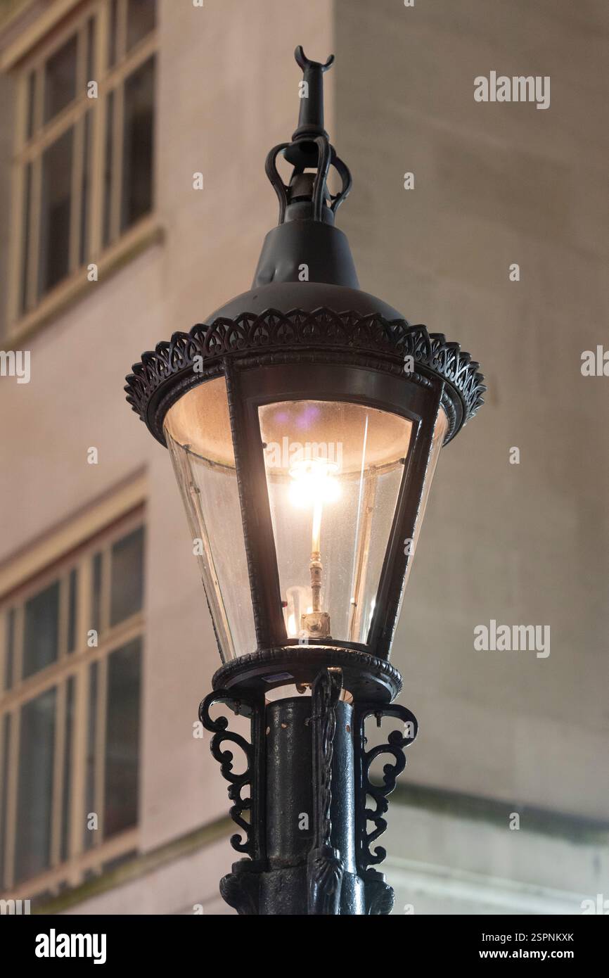 Sewer gas destructor lamp, Carter Lane, London Stock Photo - Alamy