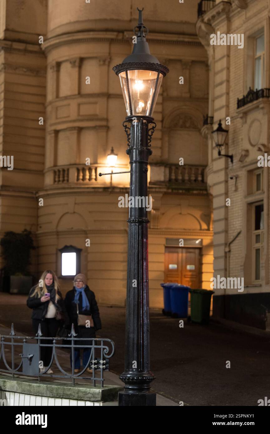 Sewer gas destructor lamp, Carter Lane, London Stock Photo - Alamy