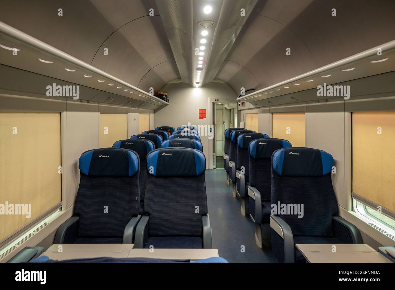 Interior of a passenger train - Italy Stock Photo - Alamy