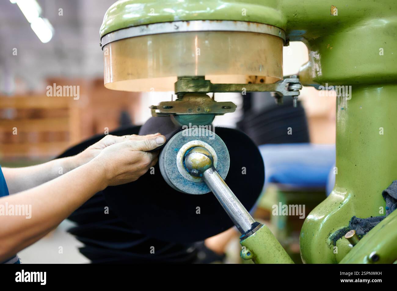Crafting elegance in felt hats at a traditional factory in an ...