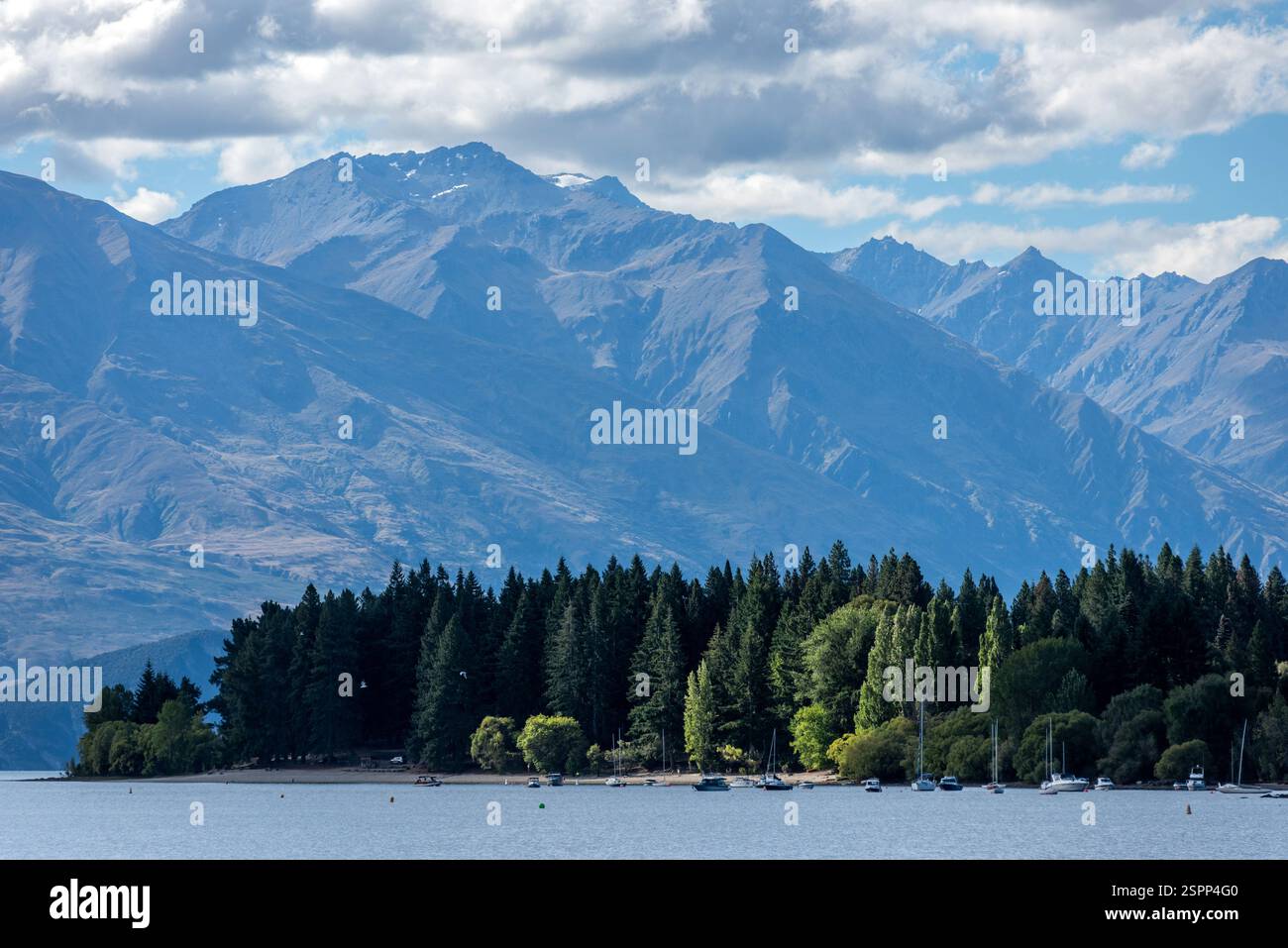 Wanaka, January 28th 2025: The view across Lake Wanaka from the ...