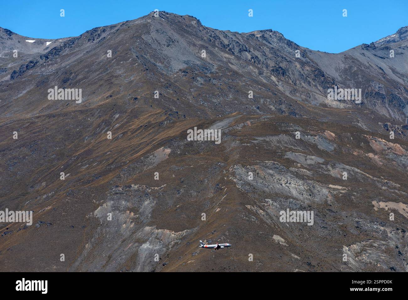 Queenstown, January 29th 2025: A plane coming in to land at Queenstown ...