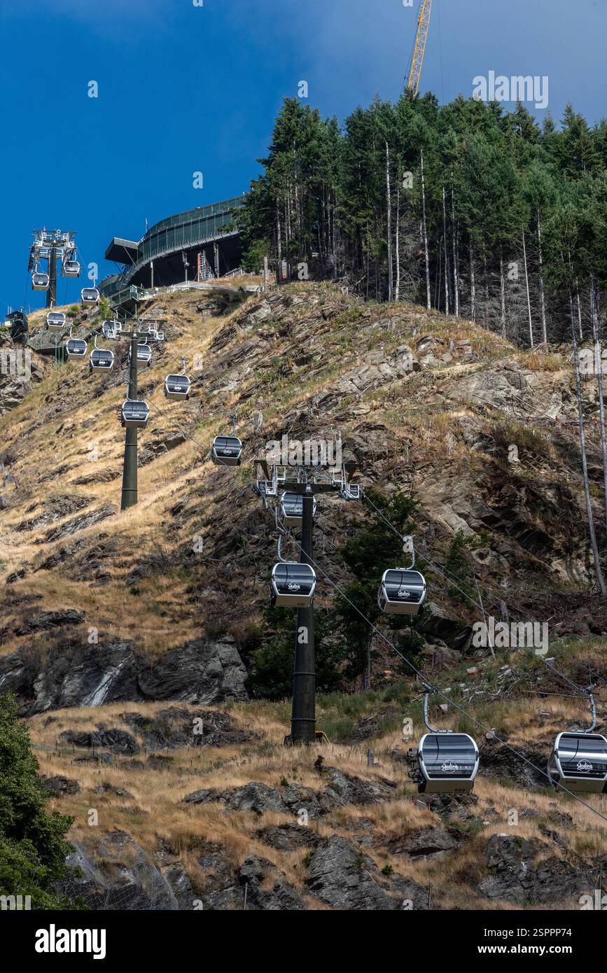 Queenstown, January 29th 2025: Skyline Queenstown gondola Stock Photo ...