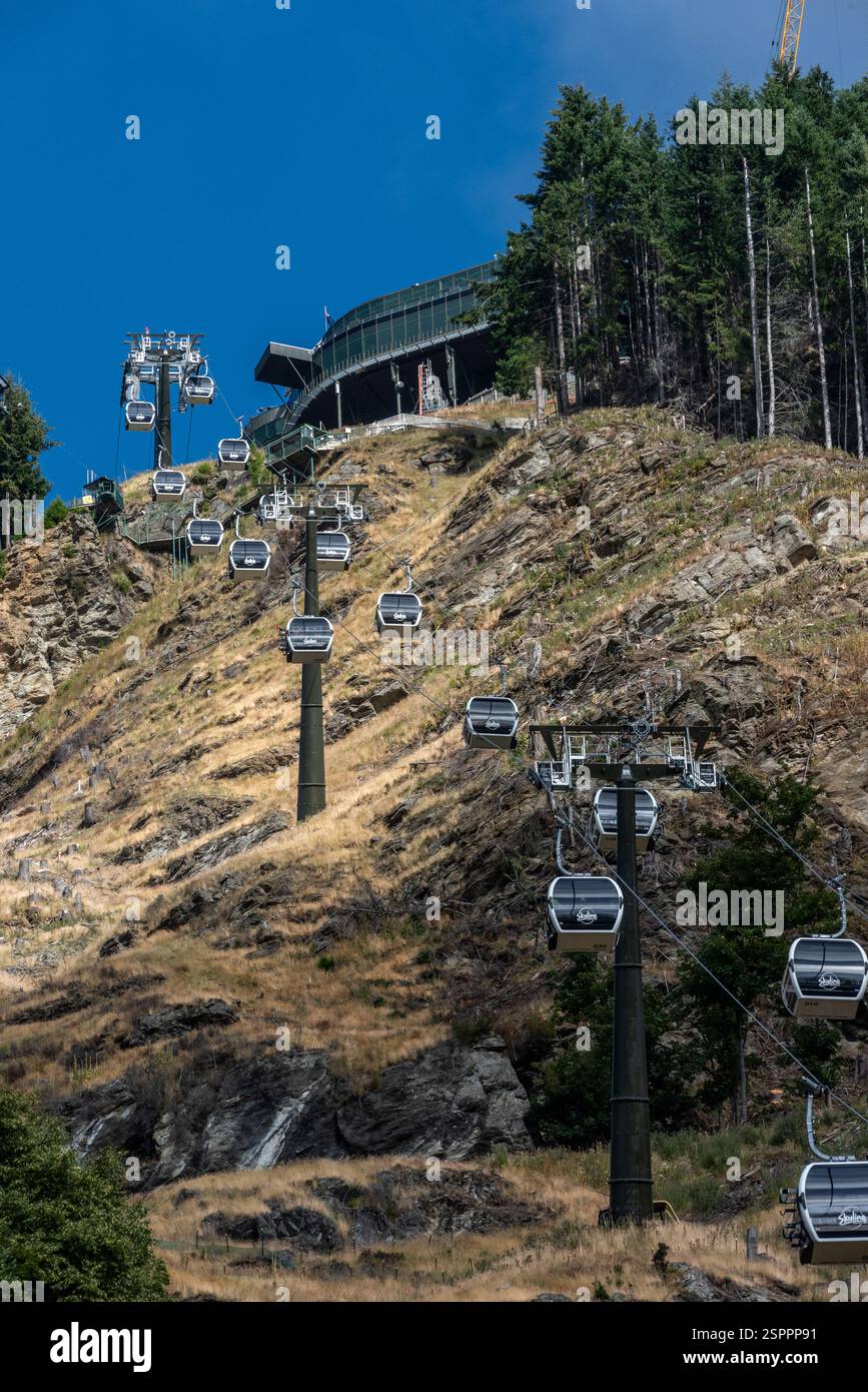 Queenstown, January 29th 2025: Skyline Queenstown gondola Stock Photo ...