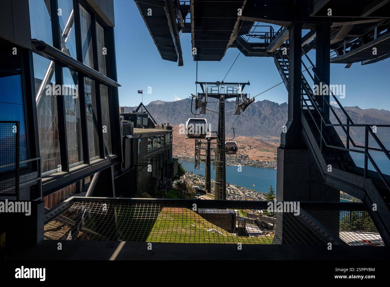Queenstown, January 29th 2025: Skyline Queenstown gondola Stock Photo ...