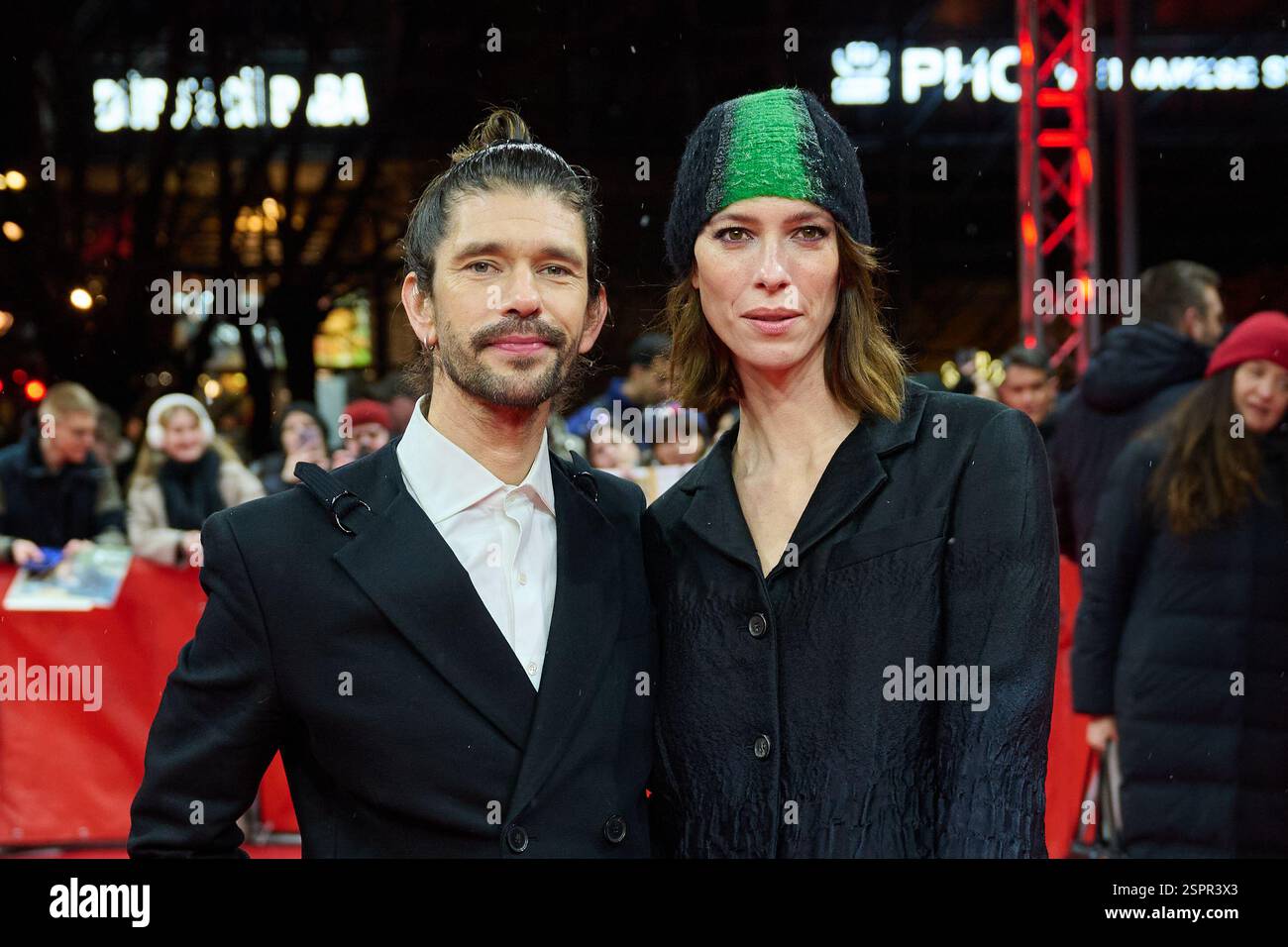Berlin, Germany. 14th Feb, 2025. Actors Rebecca Hall and Ben Whishaw ...