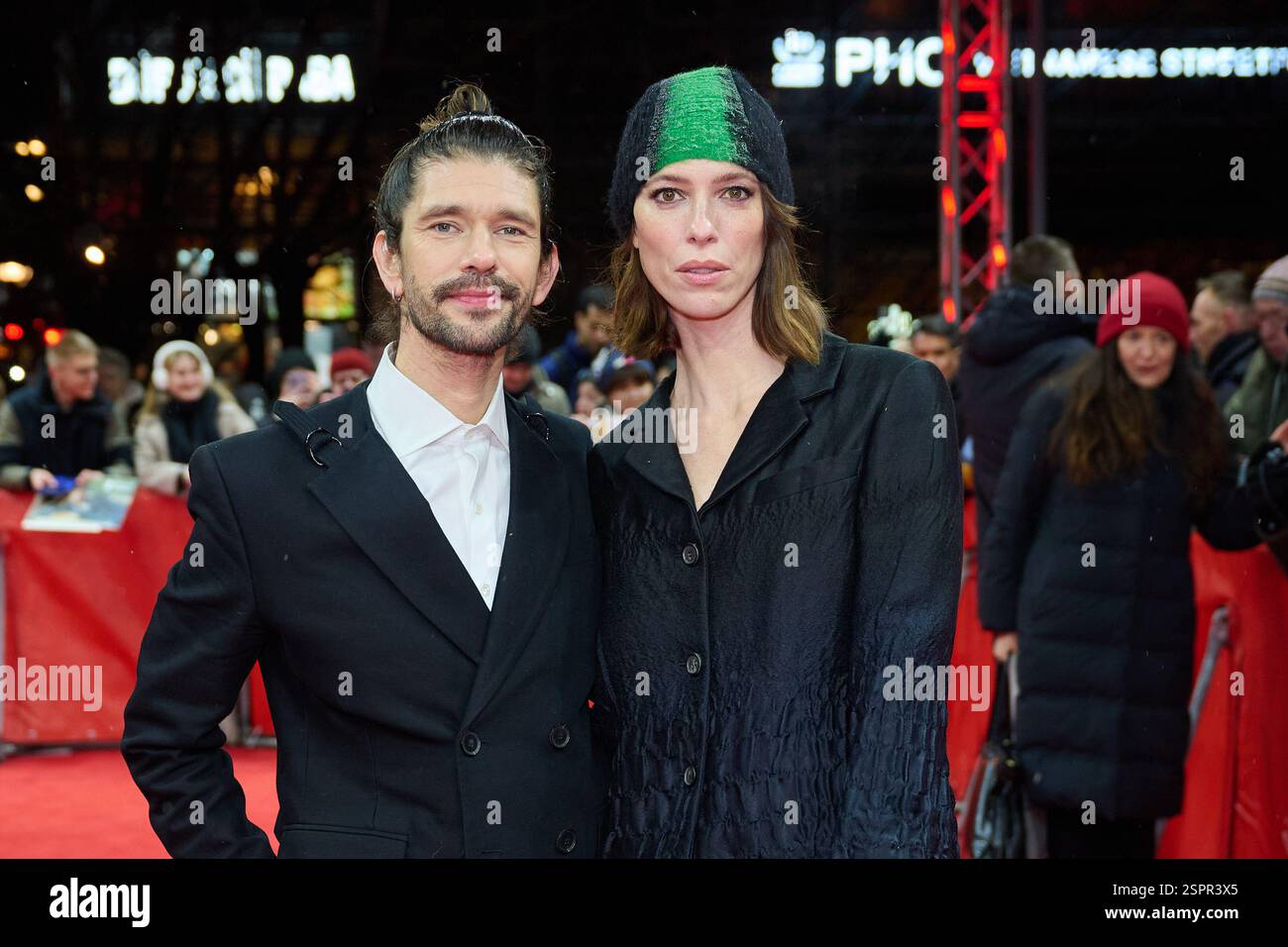 Berlin, Germany. 14th Feb, 2025. Actors Rebecca Hall and Ben Whishaw ...