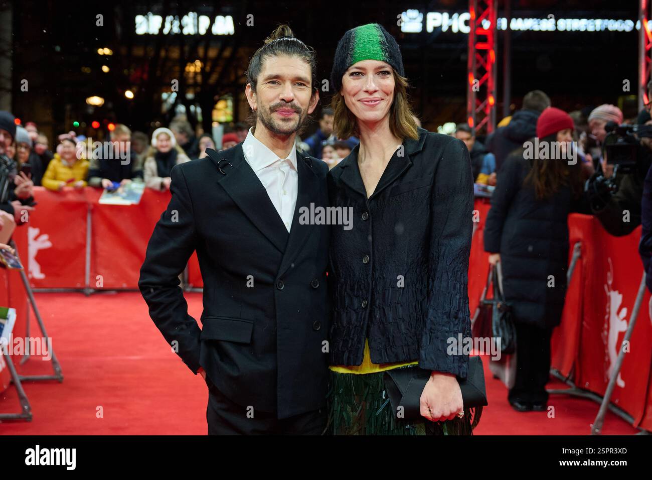 Berlin, Germany. 14th Feb, 2025. Actors Rebecca Hall and Ben Whishaw ...