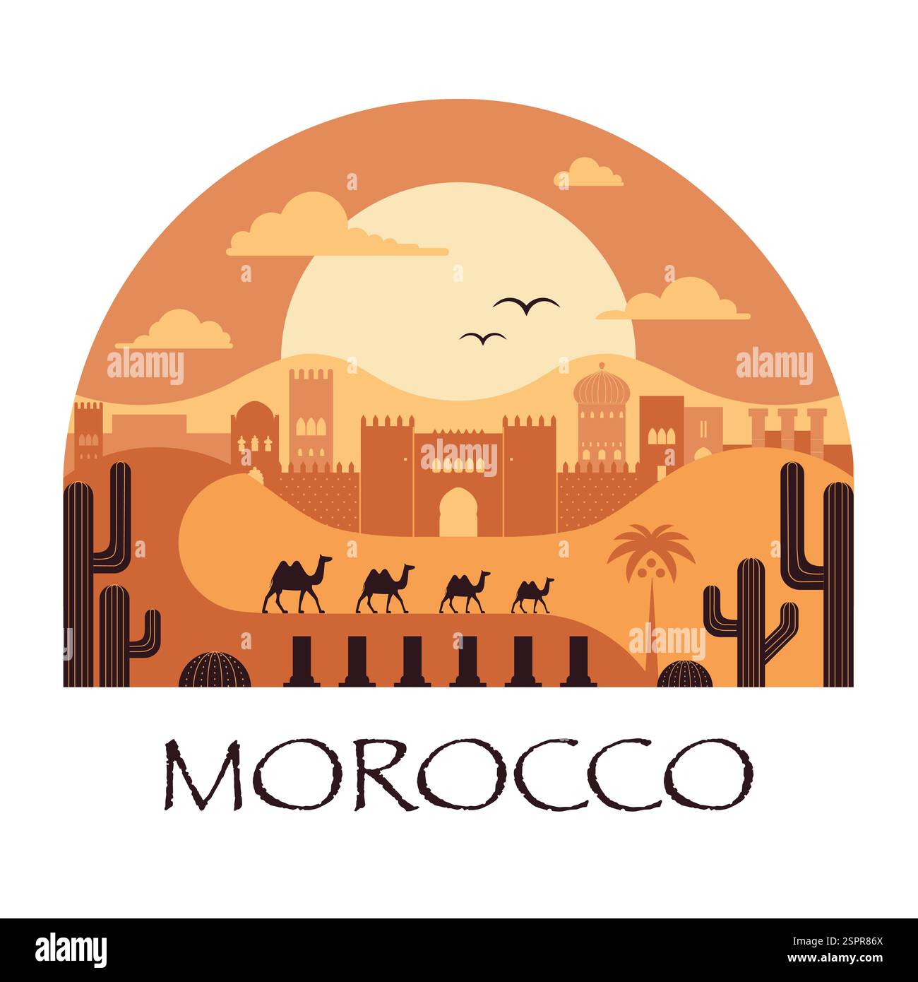 Morocco cityscape Cut Out Stock Images & Pictures - Alamy