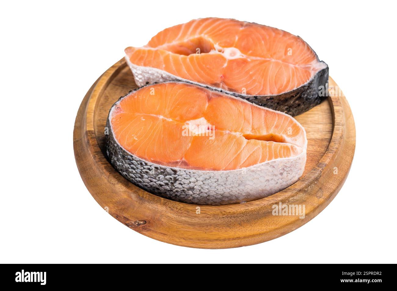 Premium salmon loin steak, expertly cut and displayed, perfect for ...