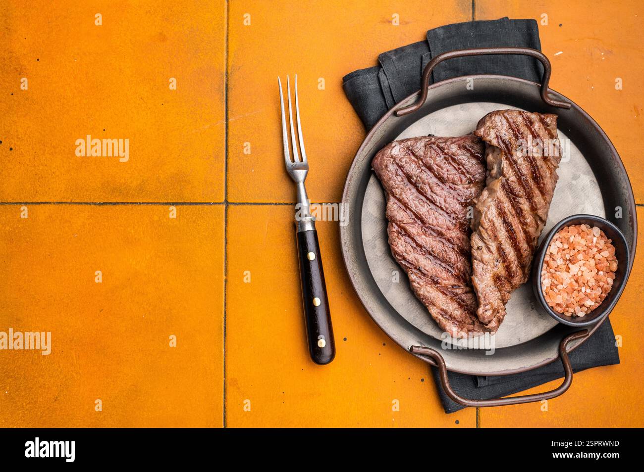 Grilled Denver steak, perfectly seared with beautiful grill marks ...