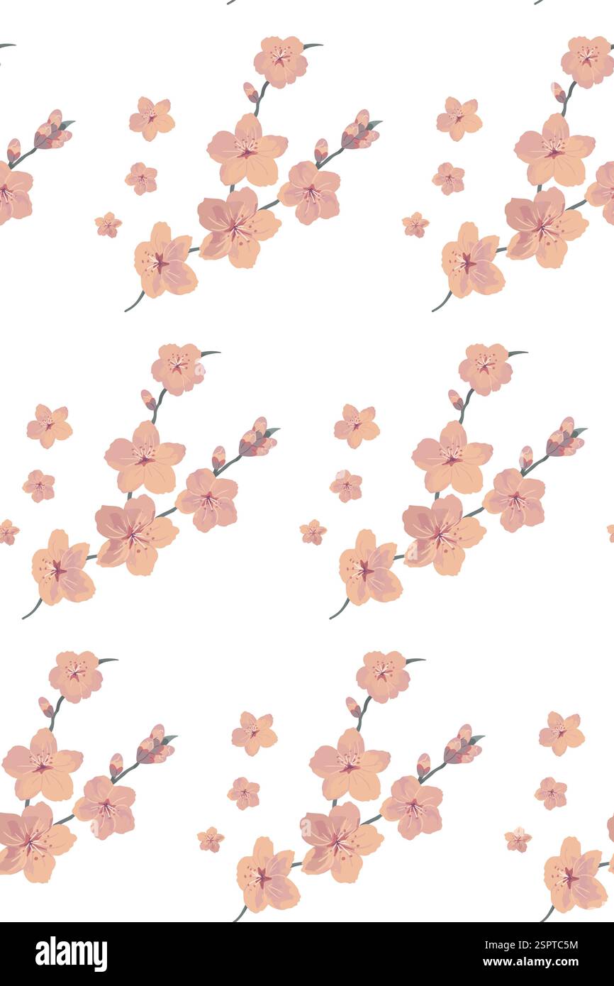 White flowering cherry sakura Cut Out Stock Images & Pictures - Alamy