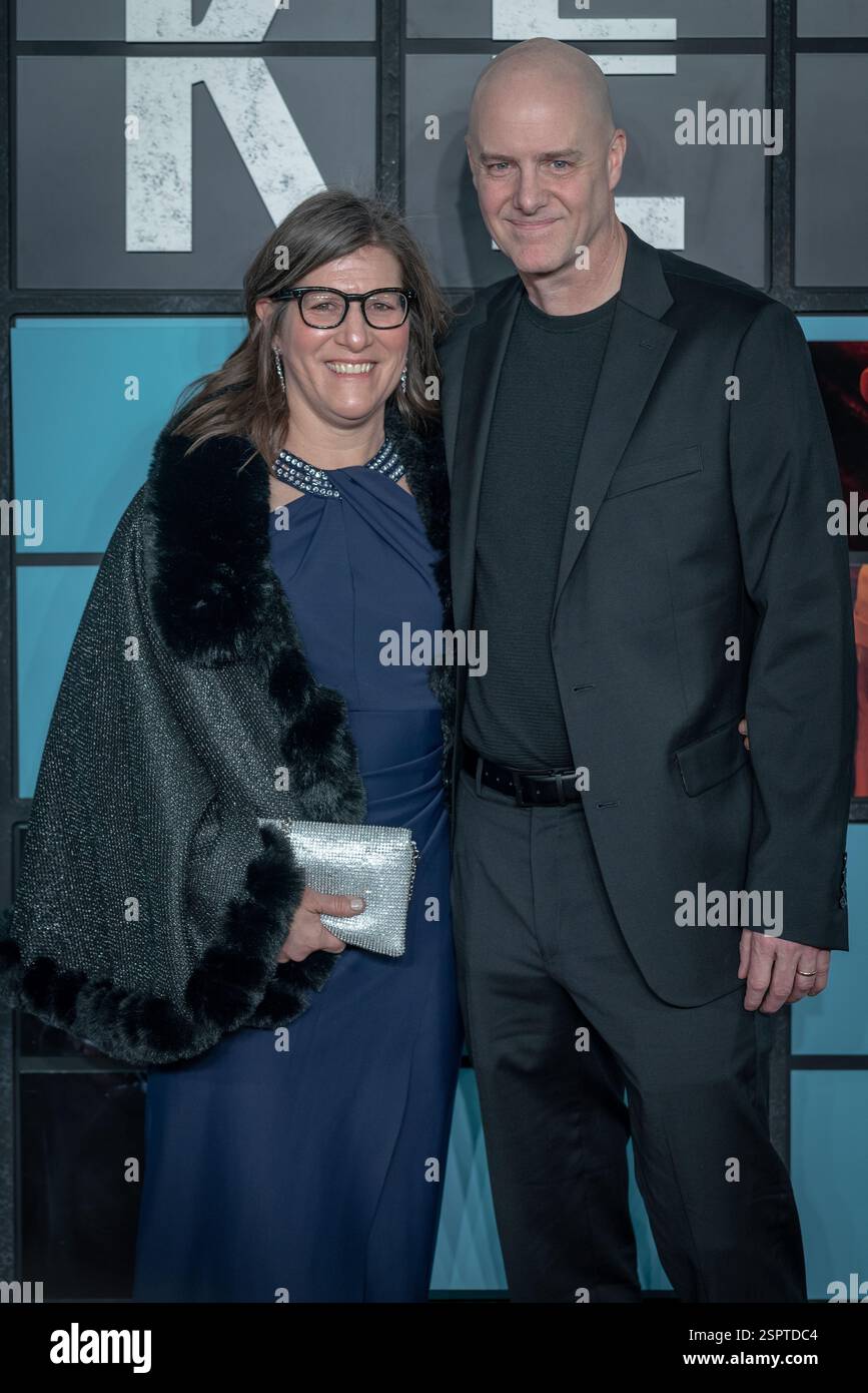 London, UK. 13th February 2025. L-R Jennifer Ashton and Author Edward ...