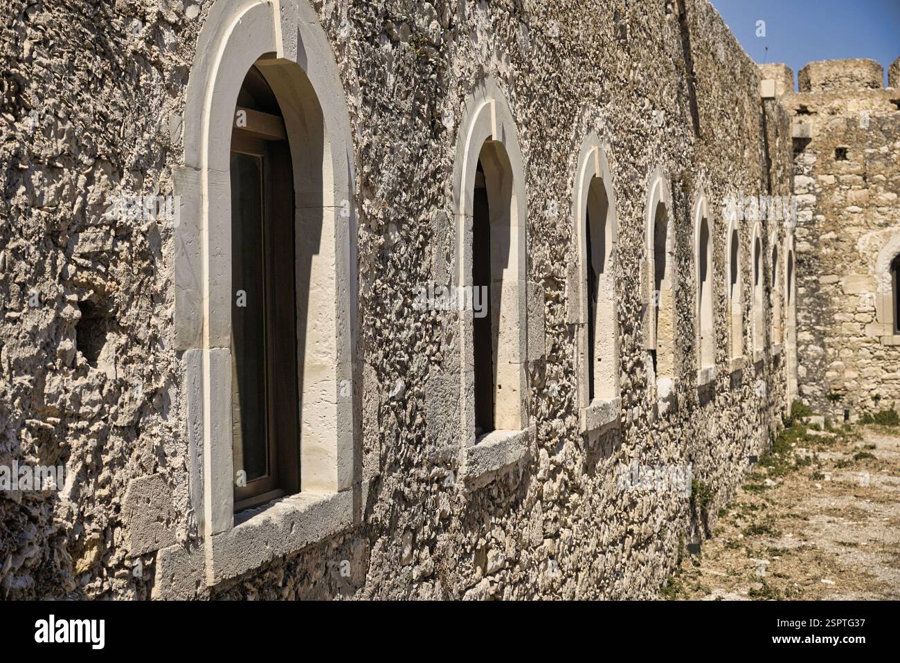 Detail of walls of former fortification Stock Photo - Alamy