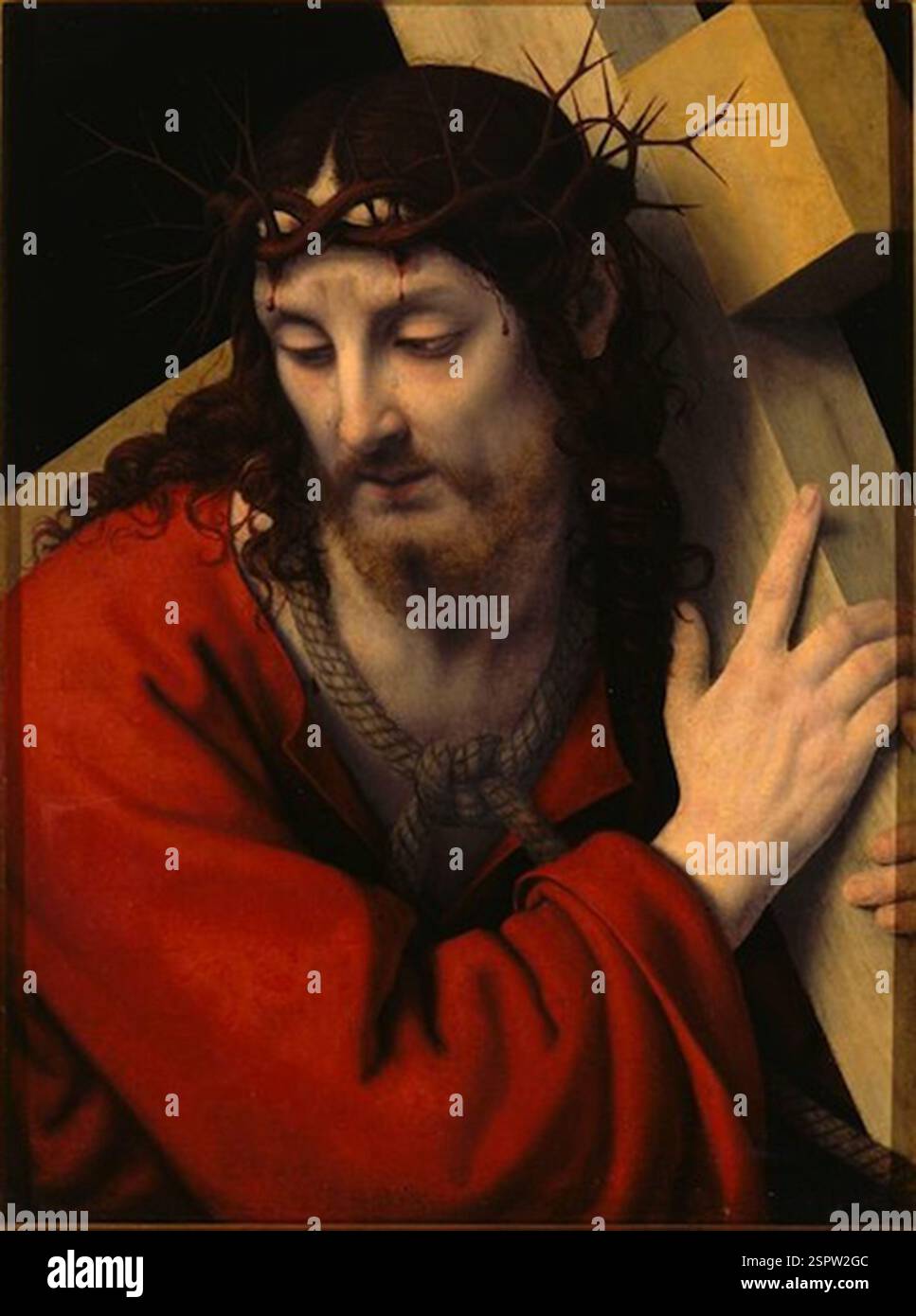 Christ carrying the cross Andrea Solari - 1513 Stock Photo - Alamy