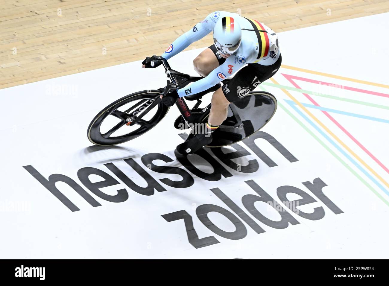 Heusden Zolder, Belgium. 14th Feb, 2025. Belgian Tuur Dens pictured ...