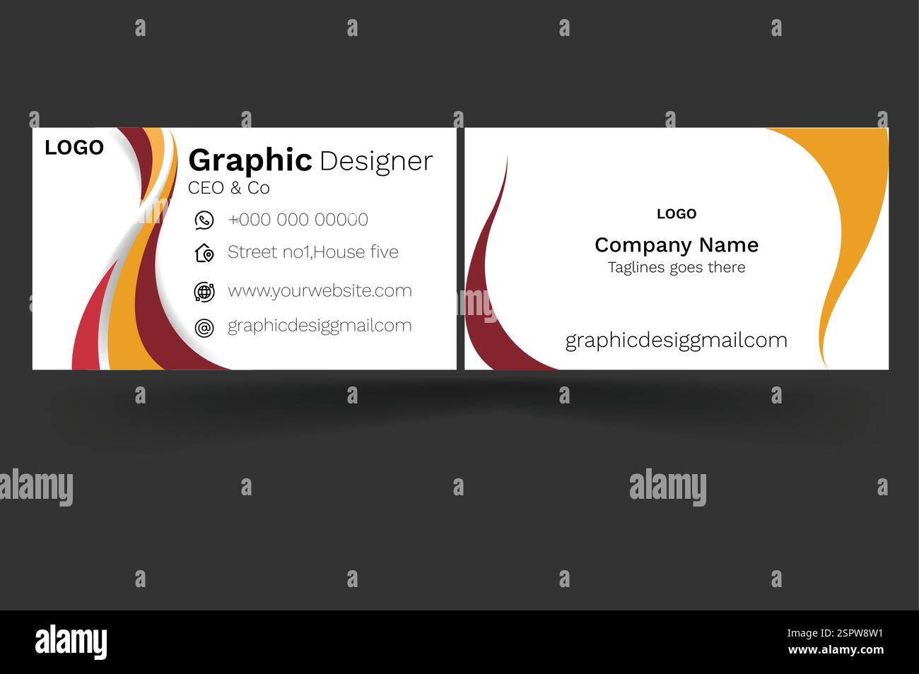 business card design Stock Vector Image & Art - Alamy