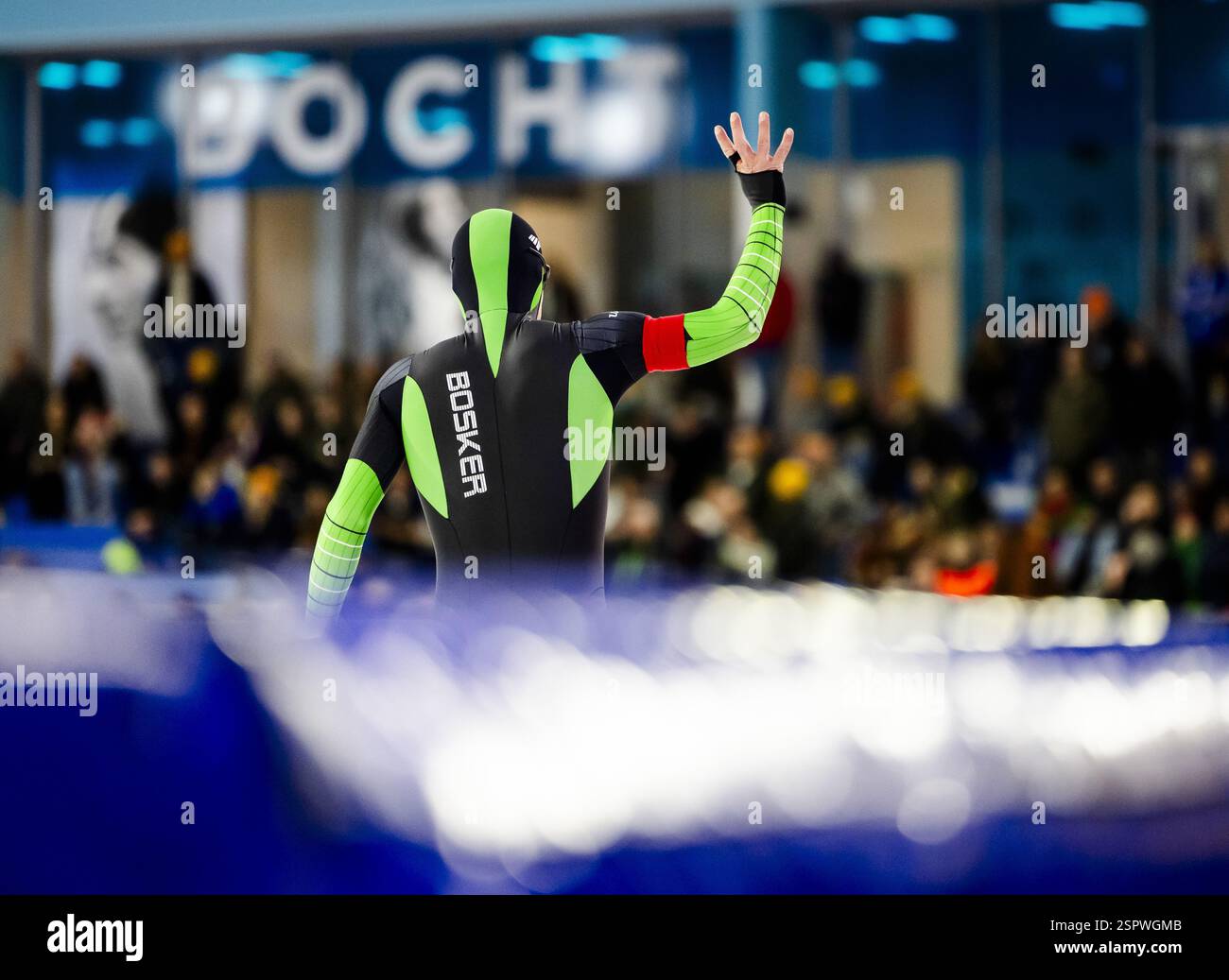 HEERENVEEN - Marcel Bosker at the start of the 5000 meters for men ...