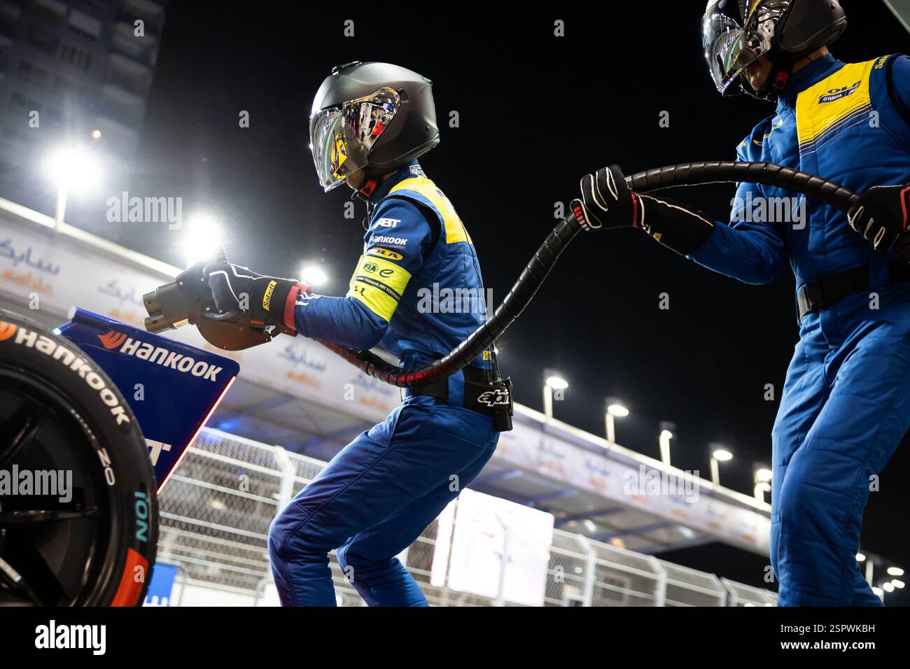 Lola Yamaha ABT Formula E Team, pit boost during the Jeddah City ePrix ...