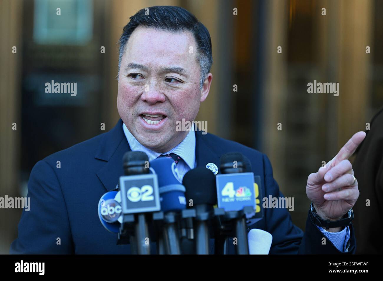 New York, USA. 14th Feb, 2025. Connecticut Attorney General William ...