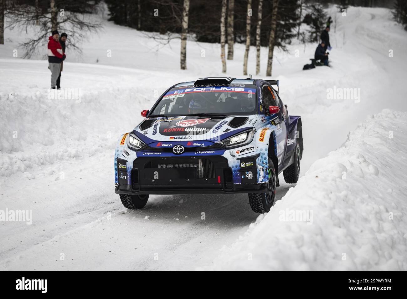 34 Tuukka KAUPPINEN, Sebastian VIRTANEN, Toyota Yaris Rally2, action ...