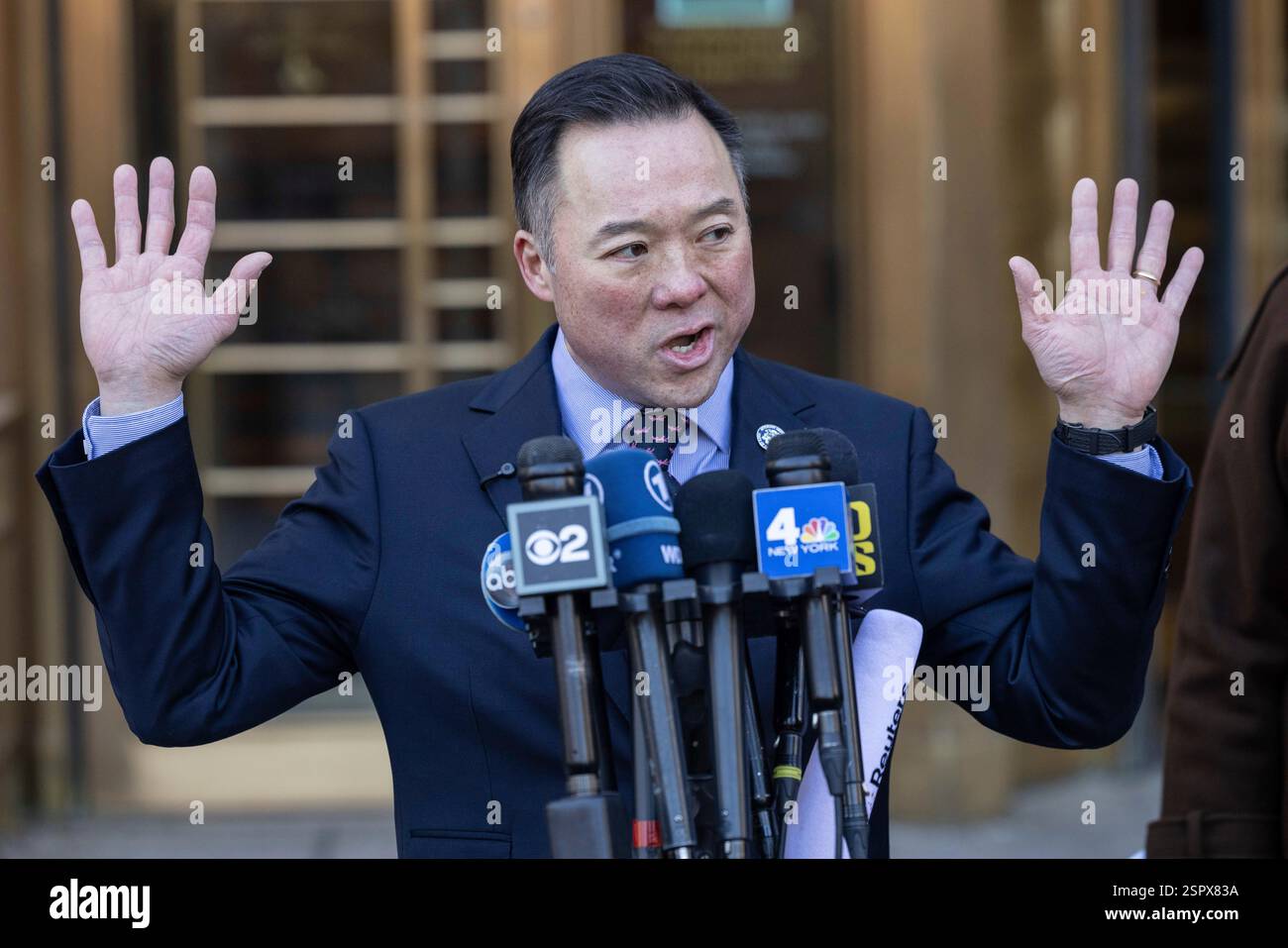 Connecticut Attorney General William Tong speaks during a press ...