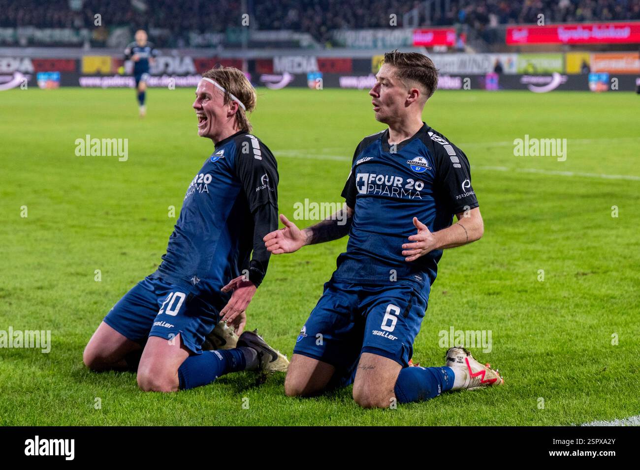 Paderborn, Germany. 14th Feb, 2025. Soccer: Bundesliga 2, SC Paderborn ...