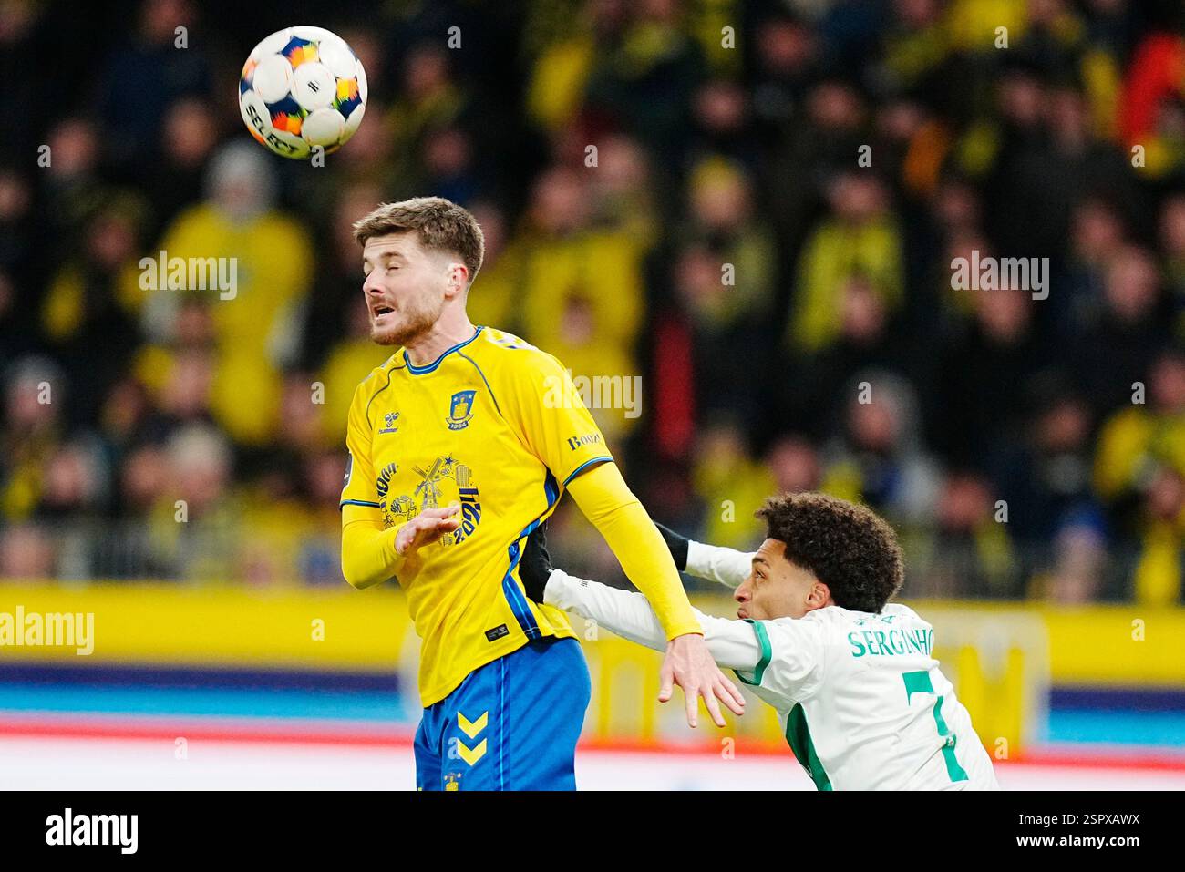 Broendby, Denmark. 14th Feb, 2025. Superligakampen mellem Broendby IF ...