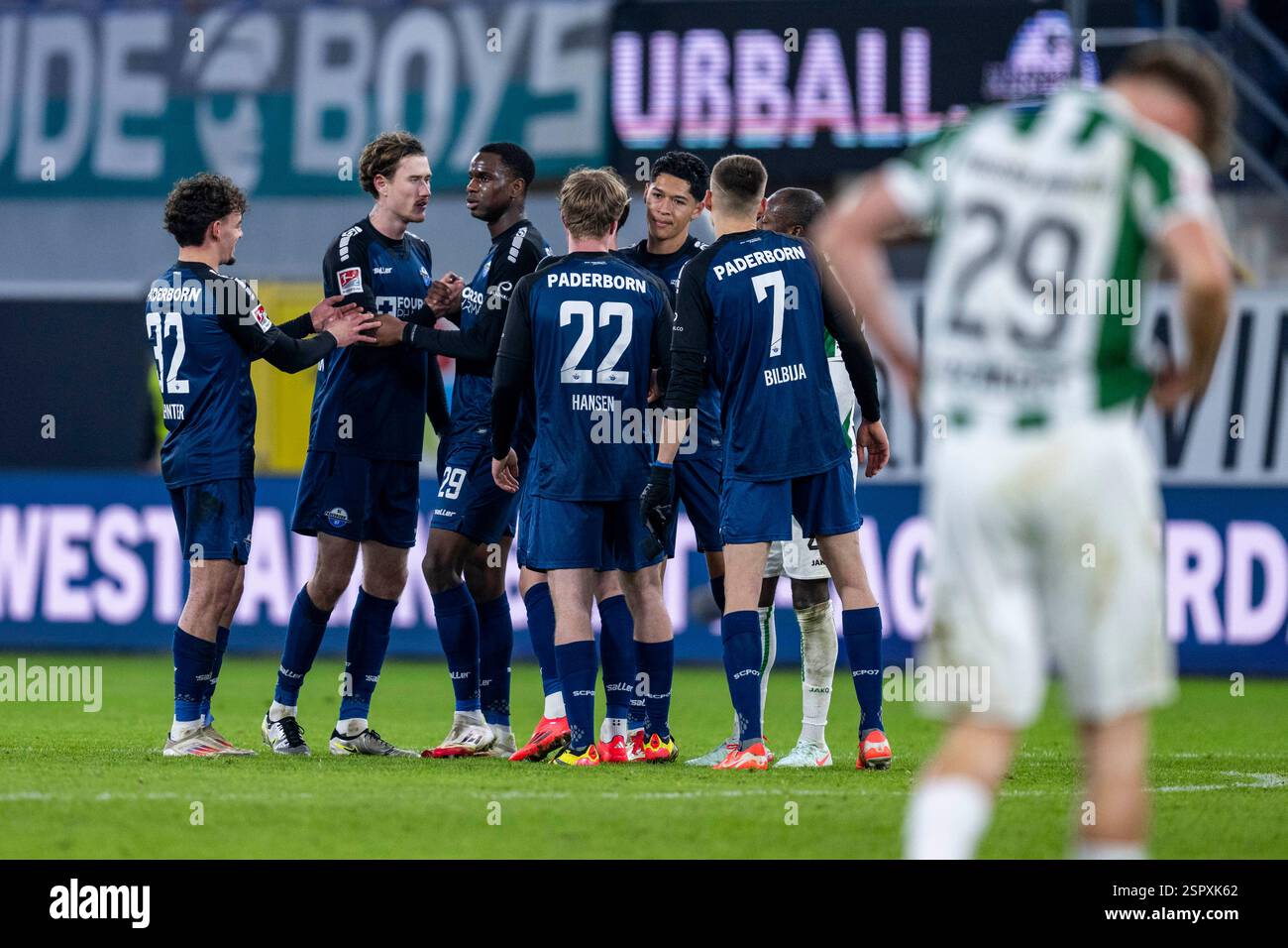 Paderborn, Germany. 14th Feb, 2025. Soccer: Bundesliga 2, SC Paderborn ...