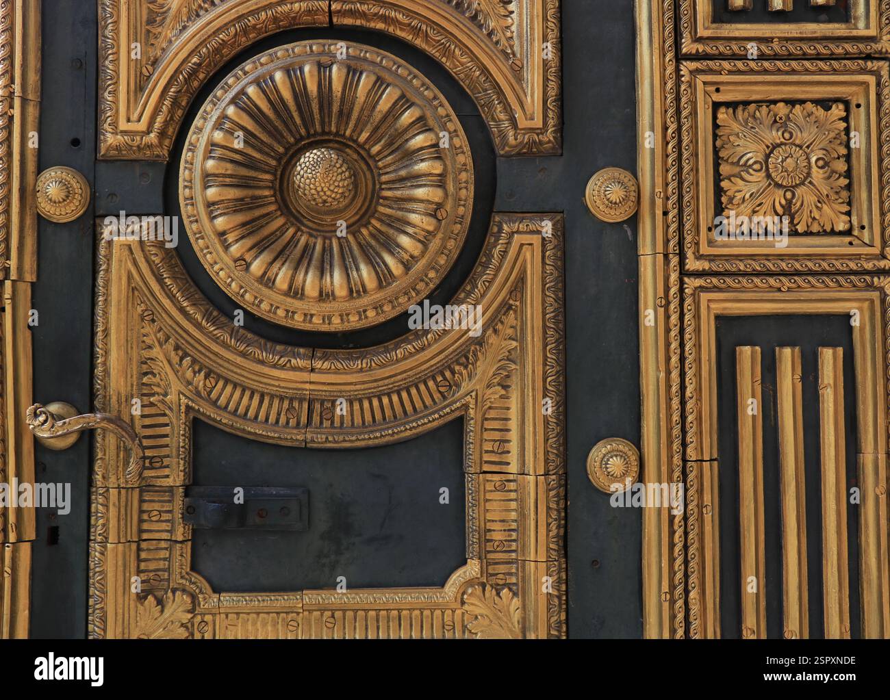 Old maingate detail of Yildiz Palace in Istanbul, Turkey Stock Photo ...
