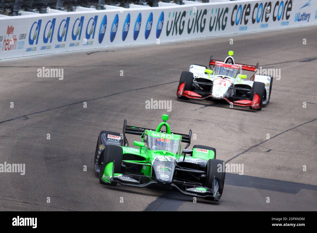 Newton Iowa, July 14, 2024: Hy-Vee INDYCAR Race 2 at Iowa Speedway ...