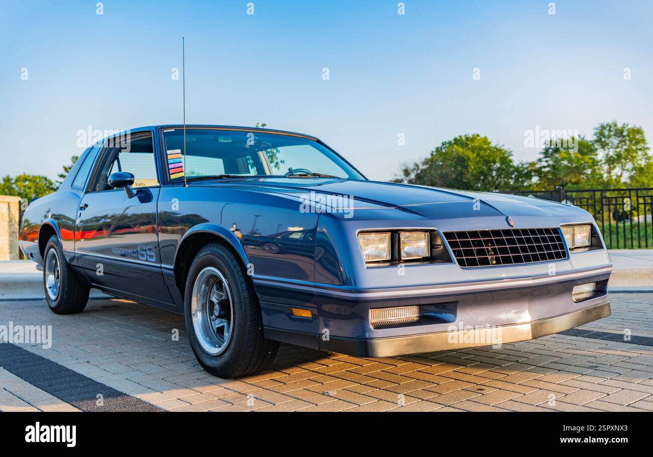 Park Ridge, Illinois, USA - August 22, 2024: Chevy Monte Carlo. Black ...