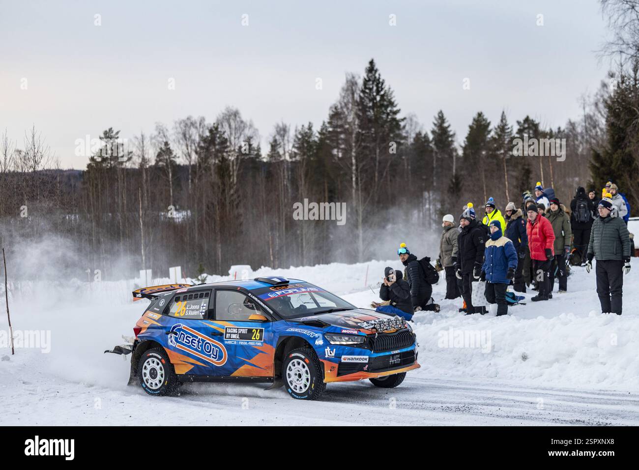26 Lauri JOONA, Samu VAALERI, Skoda Fabia RS Rally2, action during the ...