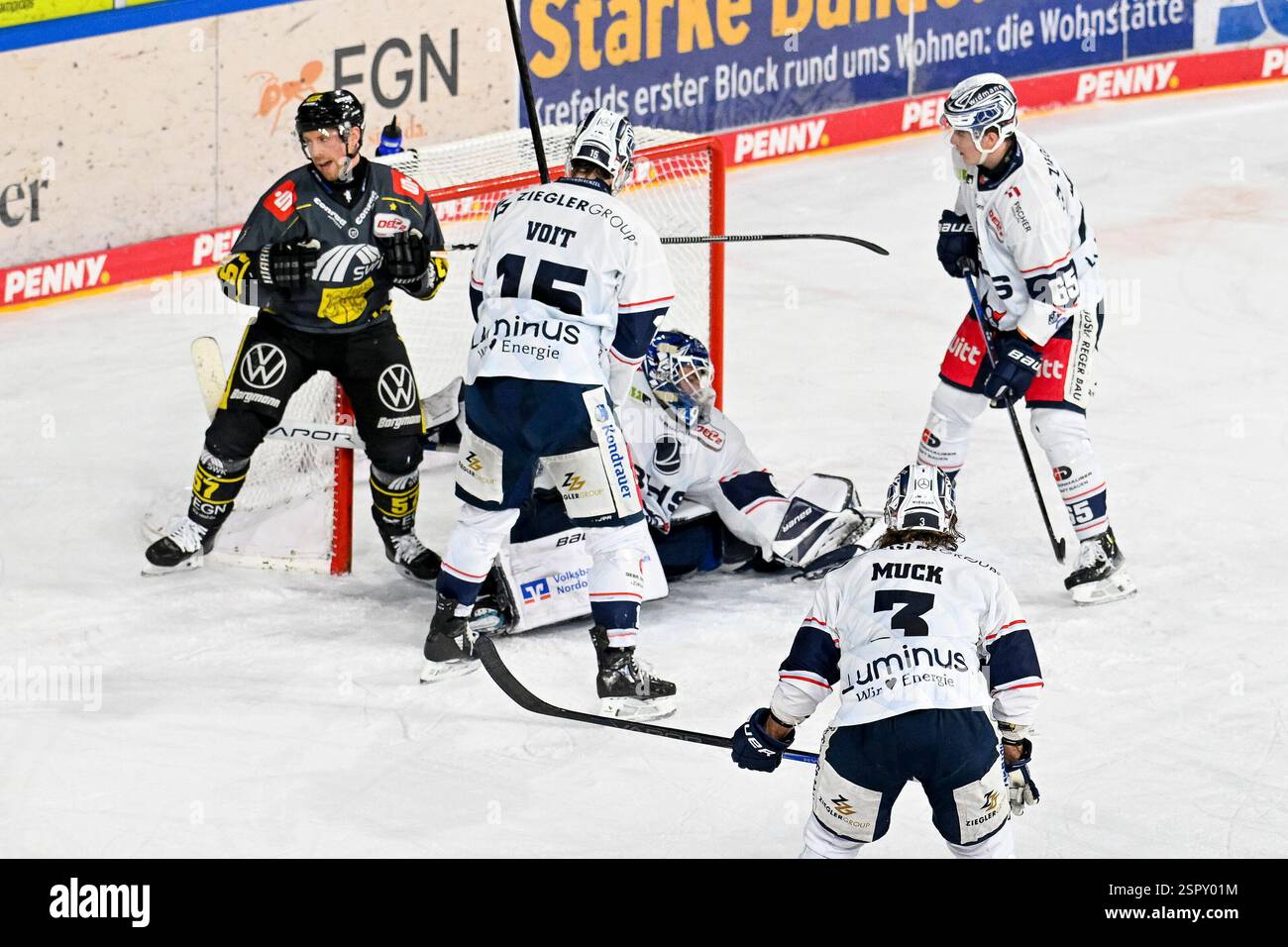 Eishockey DEL2 - 24/25 - 47 Spieltag: Krefeld Pinguine vs Blue Devils ...
